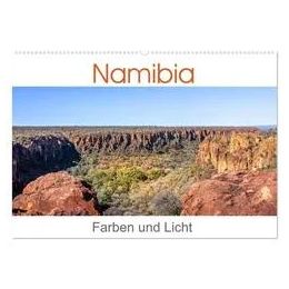 Namibia - Farben und Licht (Wandkalender 2026 DIN A2 quer), Calvendo Monatskalender