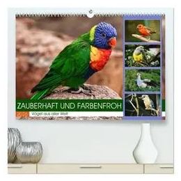 Calvendo Zauberhaft und farbenfroh (hochwertiger Premium Wandkalender 2026 DIN A2 quer), Kunstdruck in Hochglanz