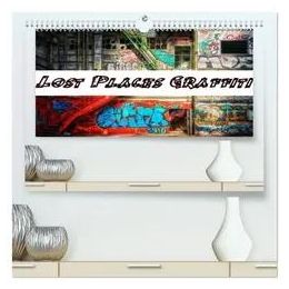 Calvendo Lost Places Graffiti (hochwertiger Premium Wandkalender 2026 DIN A2 quer), Kunstdruck in Hochglanz