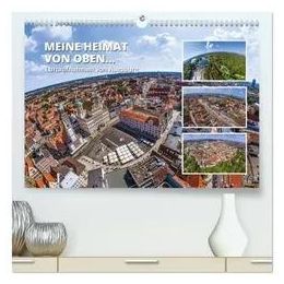 Calvendo Meine Heimat von oben - Luftbilder von Augsburg (hochwertiger Premium Wandkalender 2026 DIN A2 quer), Kunstdruck in Hochglanz