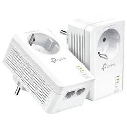 TP-LINK AV1000 2-Port GB Powerline Starter Kit Powerline Einzeladapter Duo Set TL-PA7027P KIT 1000 MBit/s