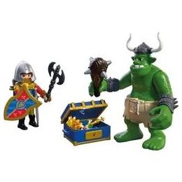 Playmobil 72116 Troll mit L&ouml;wenritterschatz