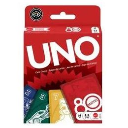 UNO Mattel Kartenspiel f&uuml;r Kinder und Familienabende in rubinroter Sonderedition zum 80. Jubil&auml;um