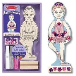 Melissa & Doug Wooden Ballerina Doll