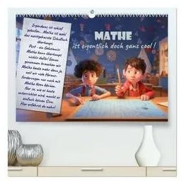Calvendo Mathe ist eigentlich doch ganz cool! (hochwertiger Premium Wandkalender 2026 DIN A2 quer), Kunstdruck in Hochglanz