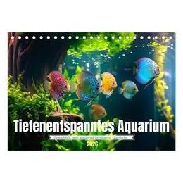 Tiefenentspanntes Aquarium (Tischkalender 2026 DIN A5 quer), Calvendo Monatskalender