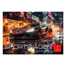 Sportwagen Fantasien (Wandkalender 2026 DIN A2 quer), Calvendo Monatskalender