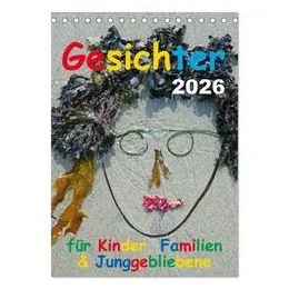 Gesichter f&uuml;r Kinder, Familien & Junggebliebene (Tischkalender 2026 DIN A5 hoch), Calvendo Monatskalender