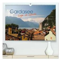 Calvendo Gardasee. Lago di Garda (hochwertiger Premium Wandkalender 2026 DIN A2 quer), Kunstdruck in Hochglanz