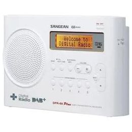 Sangean DPR-69+ Kofferradio DAB+, UKW Akku-Ladefunktion Wei&szlig;