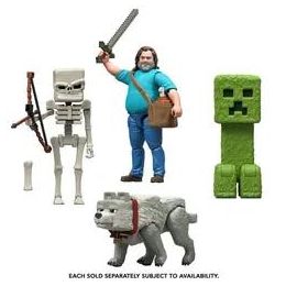 Mattel Minecraft Spielzeug Actionfigur und Zubeh&ouml;r, Inspiriert von Ein Minecraft Film&ldquo;, 8 cm (Stile k&ouml;nnen abweichen)