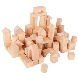 Spielbausteine Small Foot "Holzbausteine, natur", beige (natur), Spielbausteine, Kinder, Holz, mit Beutel