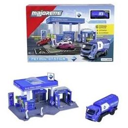 Dickie Majorette Petrol Station Aral mit Tanklaster blau 17,5x28,3x10,5cm
