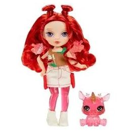 MGA Entertainment Rainbow High Littles Rainbow Fantasy Fairies Doll- Apple (Red)