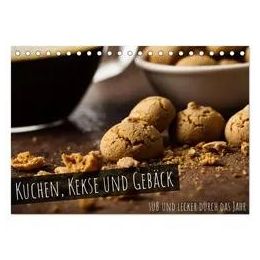 Kuchen, Kekse und Geb&auml;ck - s&uuml;&szlig; und lecker durch das Jahr (Tischkalender 2026 DIN A5 quer), Calvendo Monatskalender