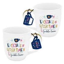 Sheepworld Tasse "Kacktage in Glitzer tunken & funkeln lassen"