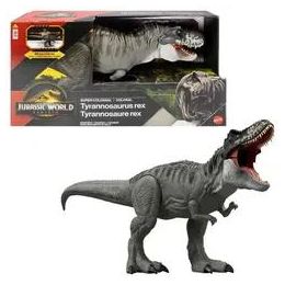Mattel Jurassic World: Die Wiedergeburt Riesendino Tyrannosaurus rex Actionfigur, T-rex-Dinosaurierspielzeug, filmgetreu