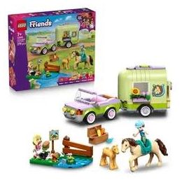 Lego Friends 42695 Pferd und Fohlen mit Pferdeanh&auml;nger, Pferde Spielzeug