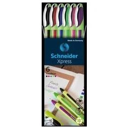 Schneider Fineliner Xpress 08 Etui, 6er Set