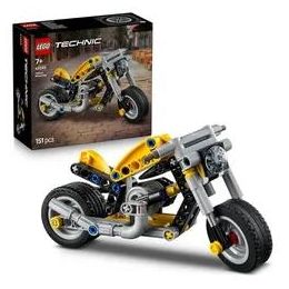 Lego Technic 42225 Gelbes Motorrad, Spielzeug f&uuml;r Kinder ab 7 Jahren