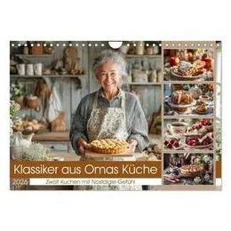 Klassiker aus Omas K&uuml;che - Zw&ouml;lf Kuchen mit Nostalgie-Gef&uuml;hl (Wandkalender 2026 DIN A4 quer), Calvendo Monatskalender