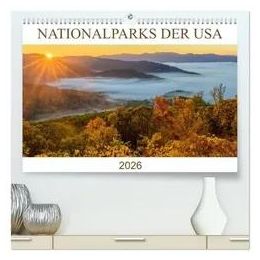 Calvendo Nationalparks der USA (hochwertiger Premium Wandkalender 2026 DIN A2 quer), Kunstdruck in Hochglanz