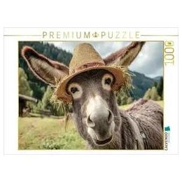 Calvendo Puzzle Ein Strohhut im Sommer sch&uuml;tzt vor Sonnenbrand! 1000 Teile Lege-Gr&ouml;&szlig;e 64x48cm Foto-Puzzle f&uuml;r gl&uuml;ckliche Stunden