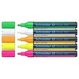 Schneider Kreidemarker Maxx 265 Karton Box, 5er Set