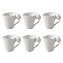 Villeroy & Boch Villeroy & Boch Newwave Kaffeebecher, , 6Stk, Wei&szlig;