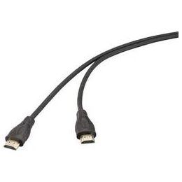 SpeaKa Professional HDMI Anschlusskabel HDMI-A Stecker, HDMI-A Stecker 2.00 m Schwarz SP-13660972 4K UHD, vergoldete Steckkontakte HDMI-Kabel