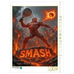Calvendo Puzzle Smash - Epischer Padel Angriff 1000 Teile Lege-Gr&ouml;&szlig;e 64x48cm Foto-Puzzle f&uuml;r gl&uuml;ckliche Stunden
