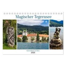 Magischer Tegernsee (Tischkalender 2026 DIN A5 quer), Calvendo Monatskalender