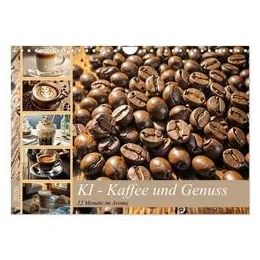 KI - Kaffee und Genuss 12 Monate im Aroma (Wandkalender 2026 DIN A4 quer), Calvendo Monatskalender