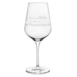 R&auml;der R&auml;der Weinglas "Der Beste Wein ist der...", D: 8,5cm