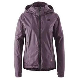 Fahrradjacke Gonso "Save Jacket Therm W", Damen, Gr. 38, aubergine, 100% Polyester, Jacken Fahrradjacke, Damen Regenjacke wind- und wasserdicht, Radjacke mit Kapuze