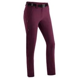 Funktionshose Maier Sports "Lana slim", Damen, Gr. 72, Langgr&ouml;&szlig;en, pink (magenta), 91% Polyamid, 9% Elasthan, Hosen Funktionshose, Damen Wanderhose, atmungsaktive Outdoor-Hose, 3 Taschen, Slim Fit