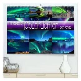 Calvendo Magische Polarlichter der Erde (hochwertiger Premium Wandkalender 2026 DIN A2 quer), Kunstdruck in Hochglanz