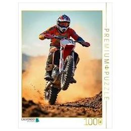 Calvendo Puzzle Wheelie Power - Motocross pur 1000 Teile Lege-Gr&ouml;&szlig;e 64x48cm Foto-Puzzle f&uuml;r gl&uuml;ckliche Stunden