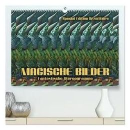 Calvendo Magische Bilder - fantastische Stereogramme (hochwertiger Premium Wandkalender 2026 DIN A2 quer), Kunstdruck in Hochglanz