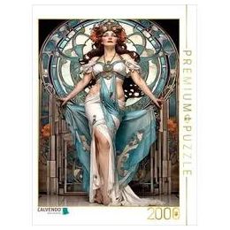 Calvendo Puzzle Plakat im franz&ouml;sischen Art Nouveau-Stil 2000 Teile Lege-Gr&ouml;&szlig;e 90x67cm Foto-Puzzle f&uuml;r gl&uuml;ckliche Stunden