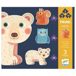 Djeco Puzzles Gallery In the forest - 9, 12, 16 pcs
