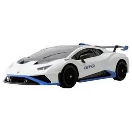 Amewi Lamborghini Huracan STO Drift Car Wei&szlig; Brushed 1:18 RC Modellauto Elektro Drift Allradantrieb (4WD) RtR 2,4 GHz inkl. Akku und Ladekabel, inkl