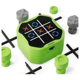GiiKER Tic Tac Toe Bolt Elektronisches 3-in-1 Puzzle-Handheld-Spielkonsole, Logikspiel f&uuml;r Kinder und Erwachsene, gr&uuml;n