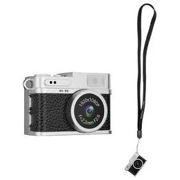 Easypix MiniPro XS1 Digitalkamera 2 Megapixel Schwarz, Silber Full HD Video, mit eingebautem Blitz, Integrierter Akku