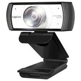 Logilink UA0377 Full HD-Webcam Klemm-Halterung, Mikrofon