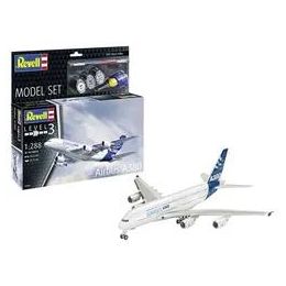 Model Set Airbus A380, Revell Modellbausatz mit Basiszubeh&ouml;r