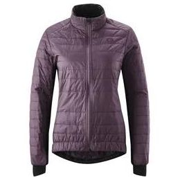 Fahrradjacke Gonso "Trail Jacket Primaloft W", Damen, Gr. 38, lila (aubergine), 100% Polyester, hoch geschlossener Ausschnitt, Jacken Fahrradjacke, Damen Jacke mit hoher W&auml;rmeisolation