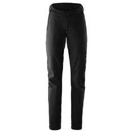 Fahrradhose Gonso "Trail Pants Softshell W", Damen, Gr. 42, Normalgr&ouml;&szlig;en, schwarz, 100% Polyester, Hosen Fahrradhose, Radhose mit hohe W&auml;rmeisolation. Wasserabweisend und strapazierf&auml;hig.
