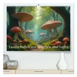 Calvendo Fabelhafte Orte &ndash; Landschaften aus M&auml;rchen und Sagen (hochwertiger Premium Wandkalender 2026 DIN A2 quer), Kunstdruck in Hochglanz