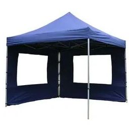 Vcm Falt Pavillon 3x3m blau+2 Seitenteile
